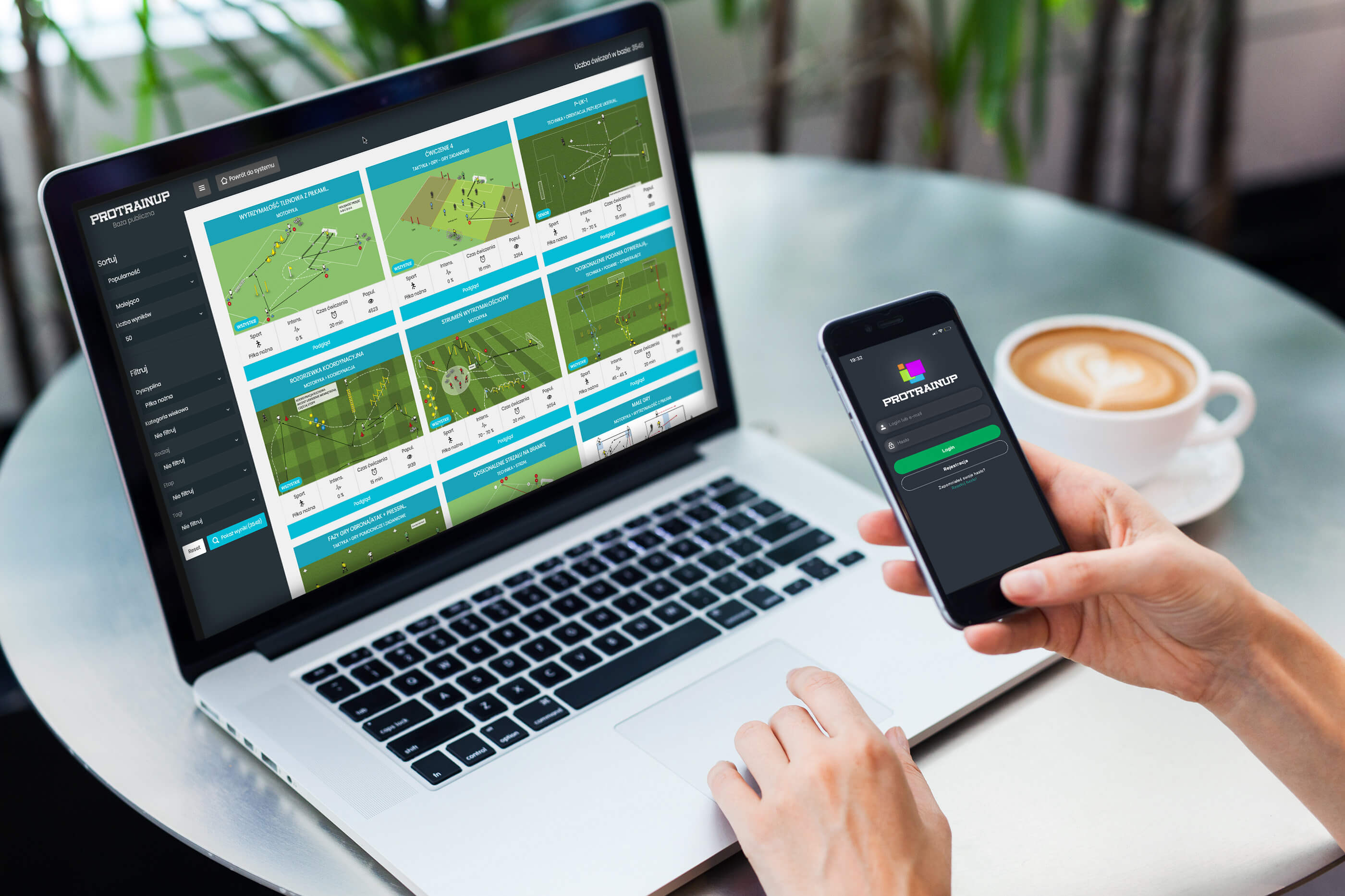 ProTrainUp - Login page